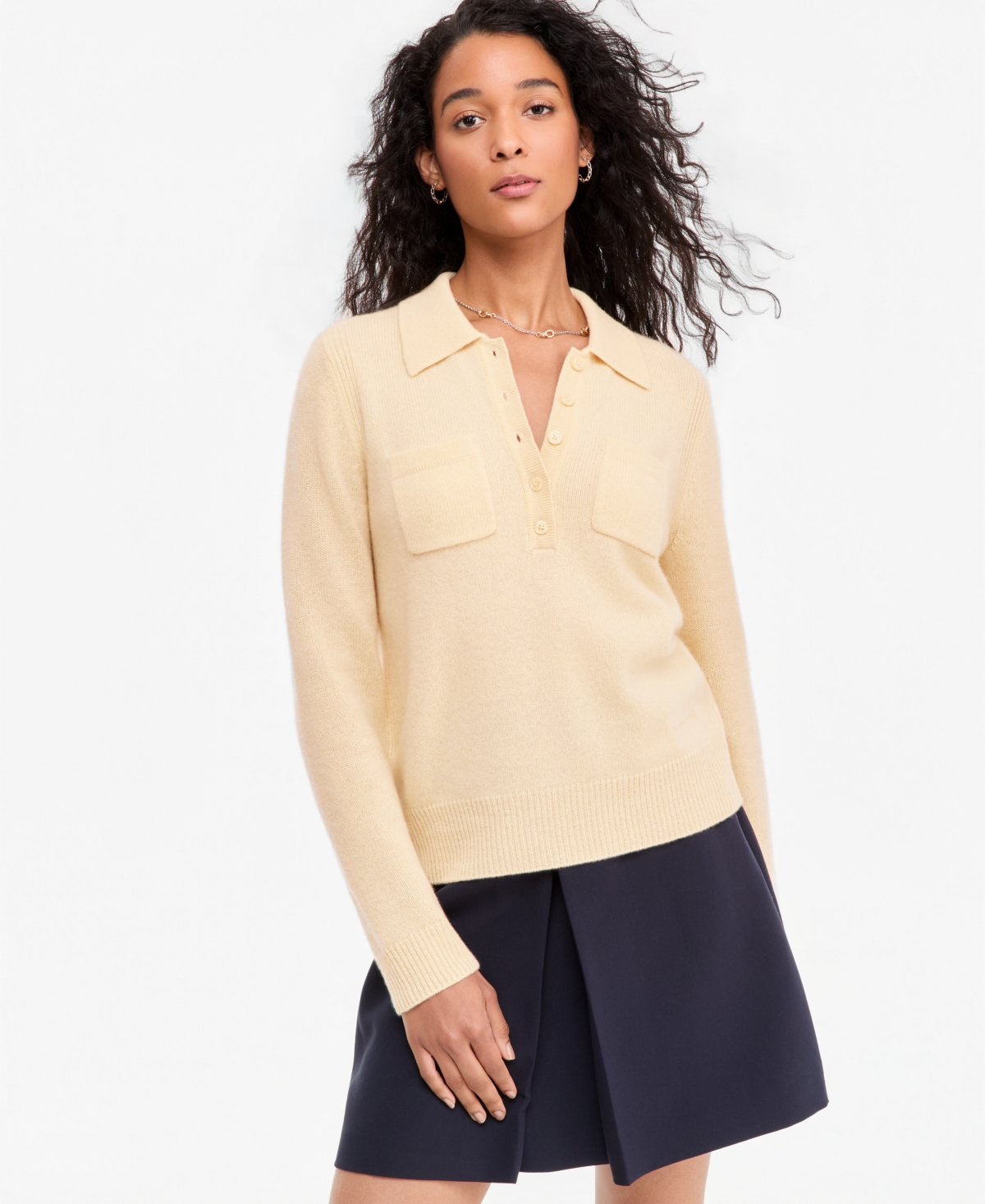 Click here for Charter Club Womens Half-Button Collared Cashmere... prices