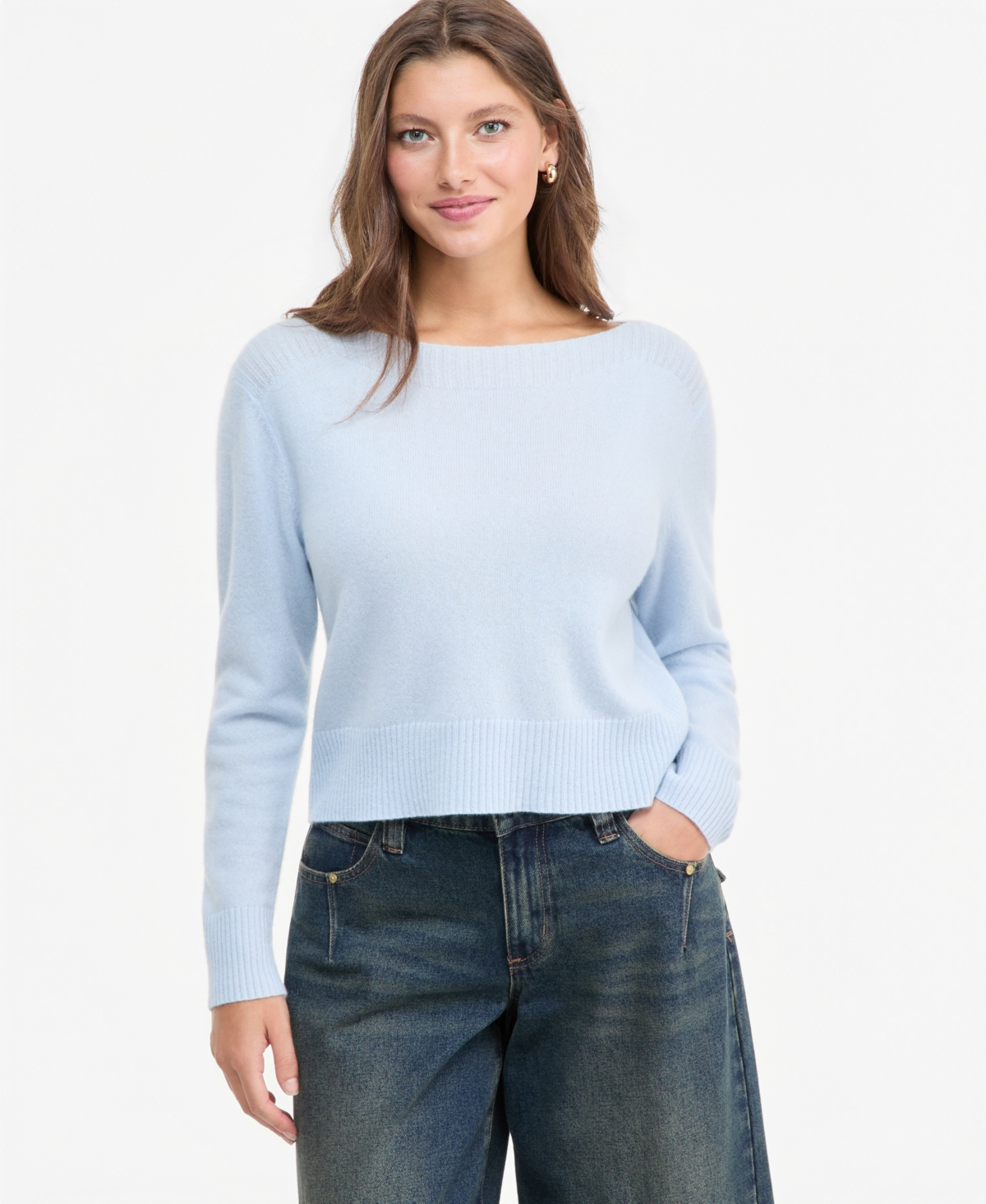 Click here for Charter Club Womens 100 Cashmere Long Sleeve Boatn... prices