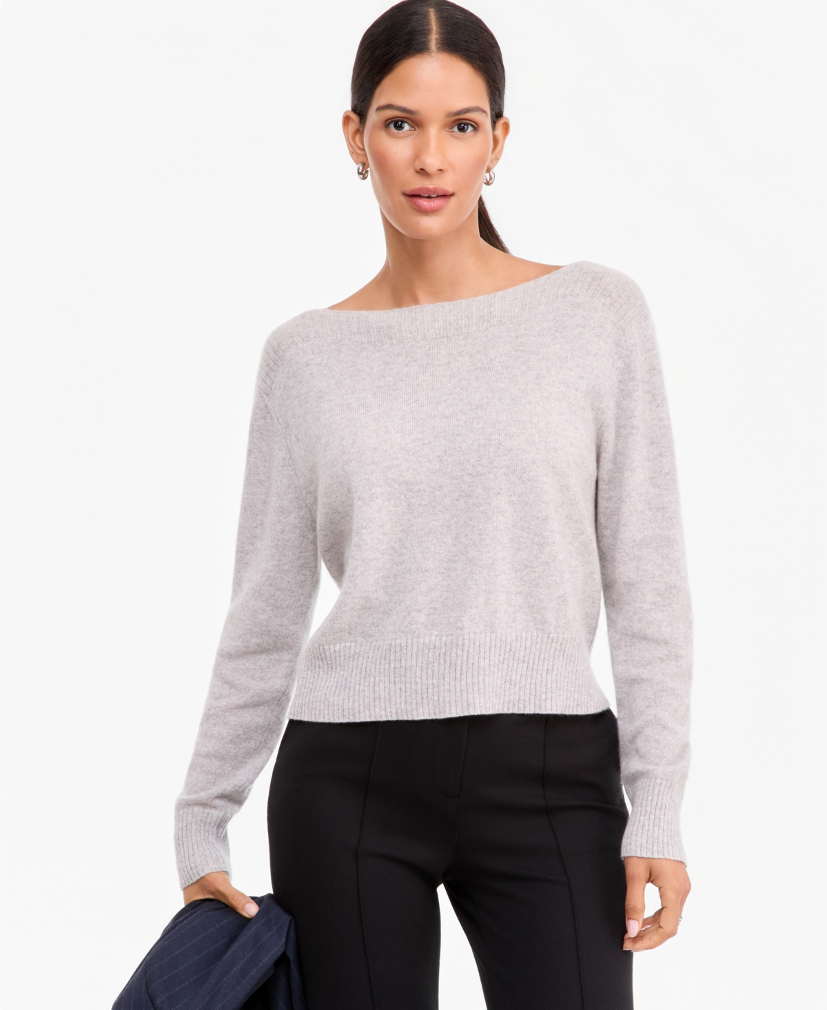 Click here for Charter Club Womens 100 Cashmere Long Sleeve Boatn... prices