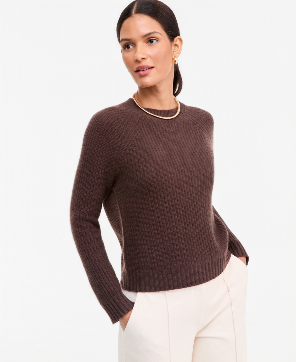 Click here for Charter Club Womens Cashmere Shaker Stitch Crewnec... prices