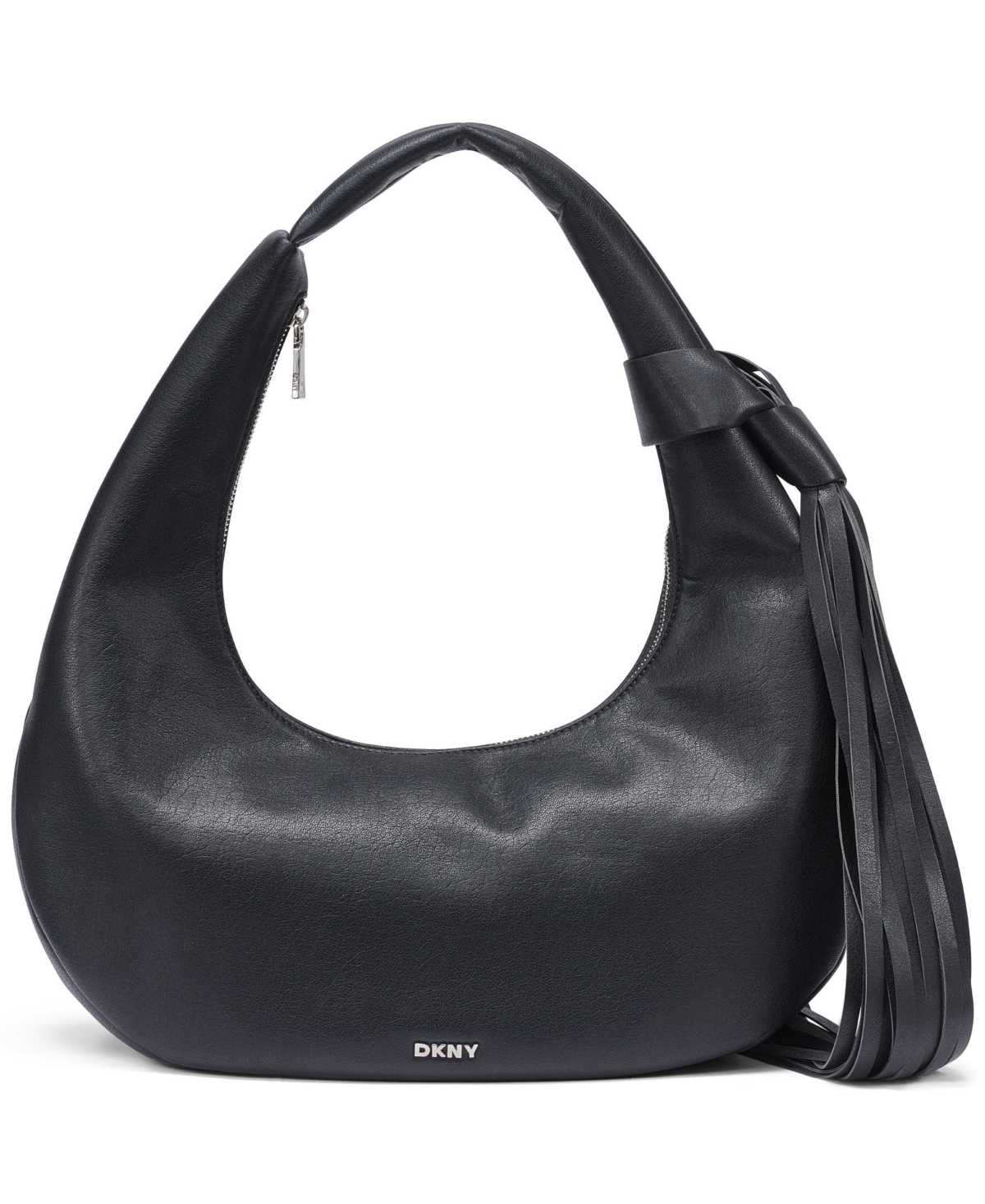 Click here for Dkny Hope Extra-Large Hobo Handbag - Black/Silver prices