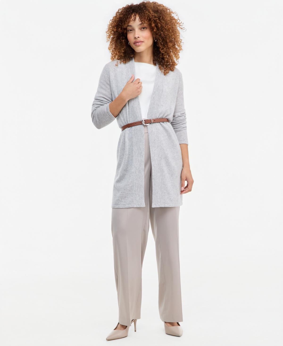 Click here for Charter Club Petite Open Front Cashmere Cardigan w... prices
