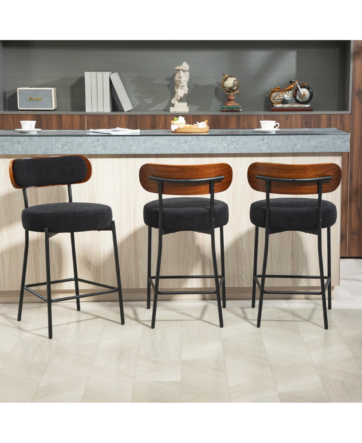 Click here for Dyhome 24 inches Bar Stools Set of 3  Counter Heig... prices