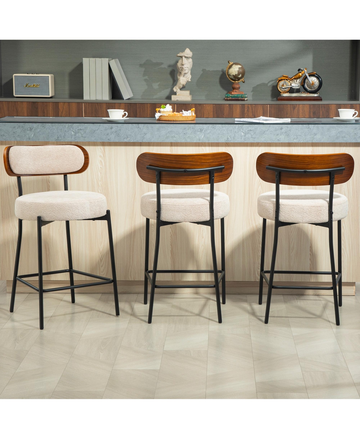 Click here for Dyhome 24 inches Bar Stools Set of 3  Counter Heig... prices