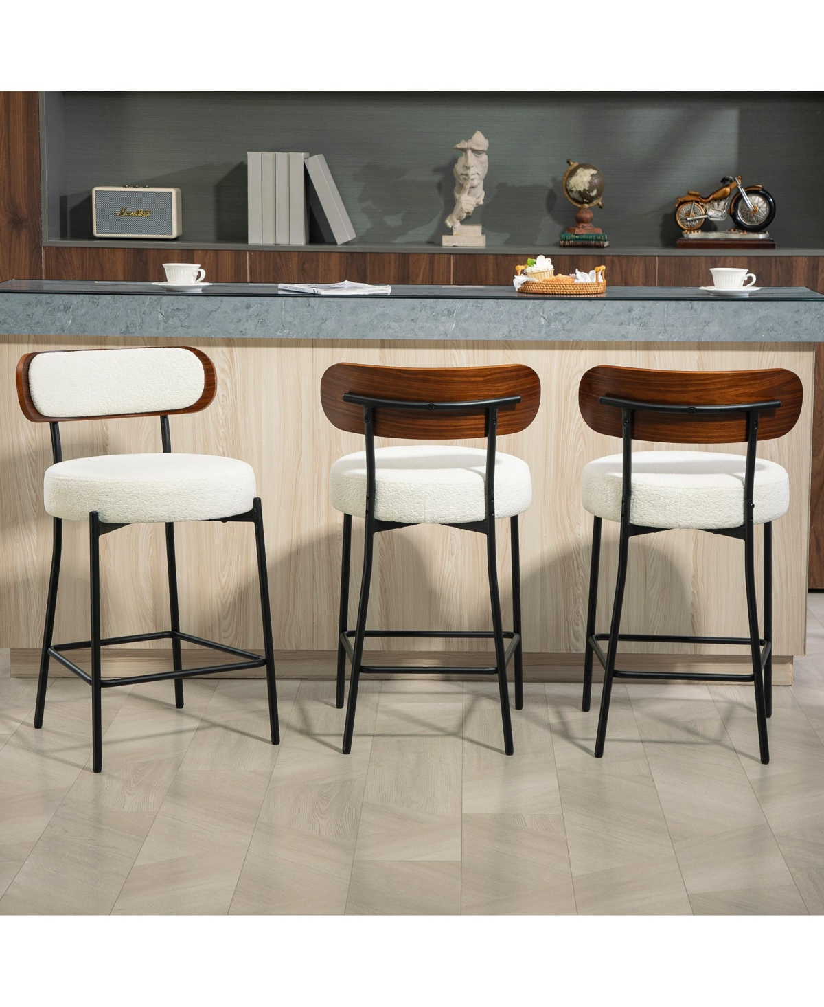 Click here for Dyhome 24 inches Bar Stools Set of 3  Counter Heig... prices