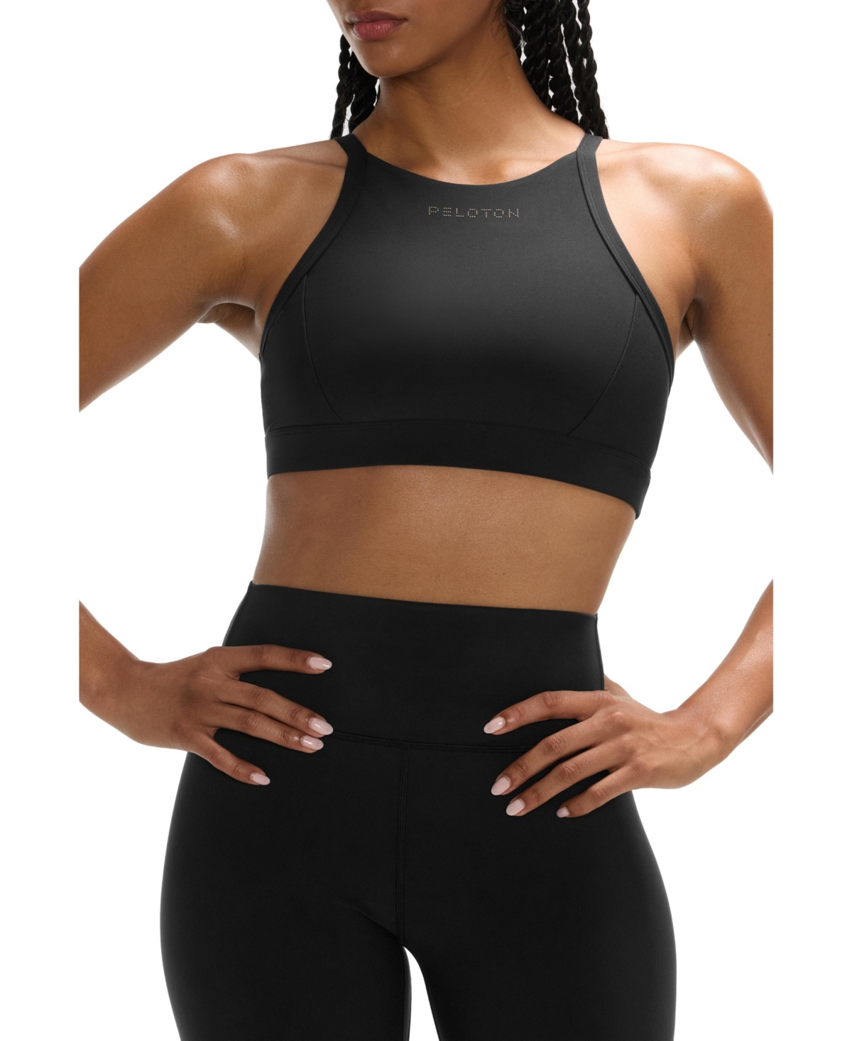 Click here for Peloton Womens Cadent Racer Front Bra - Black prices