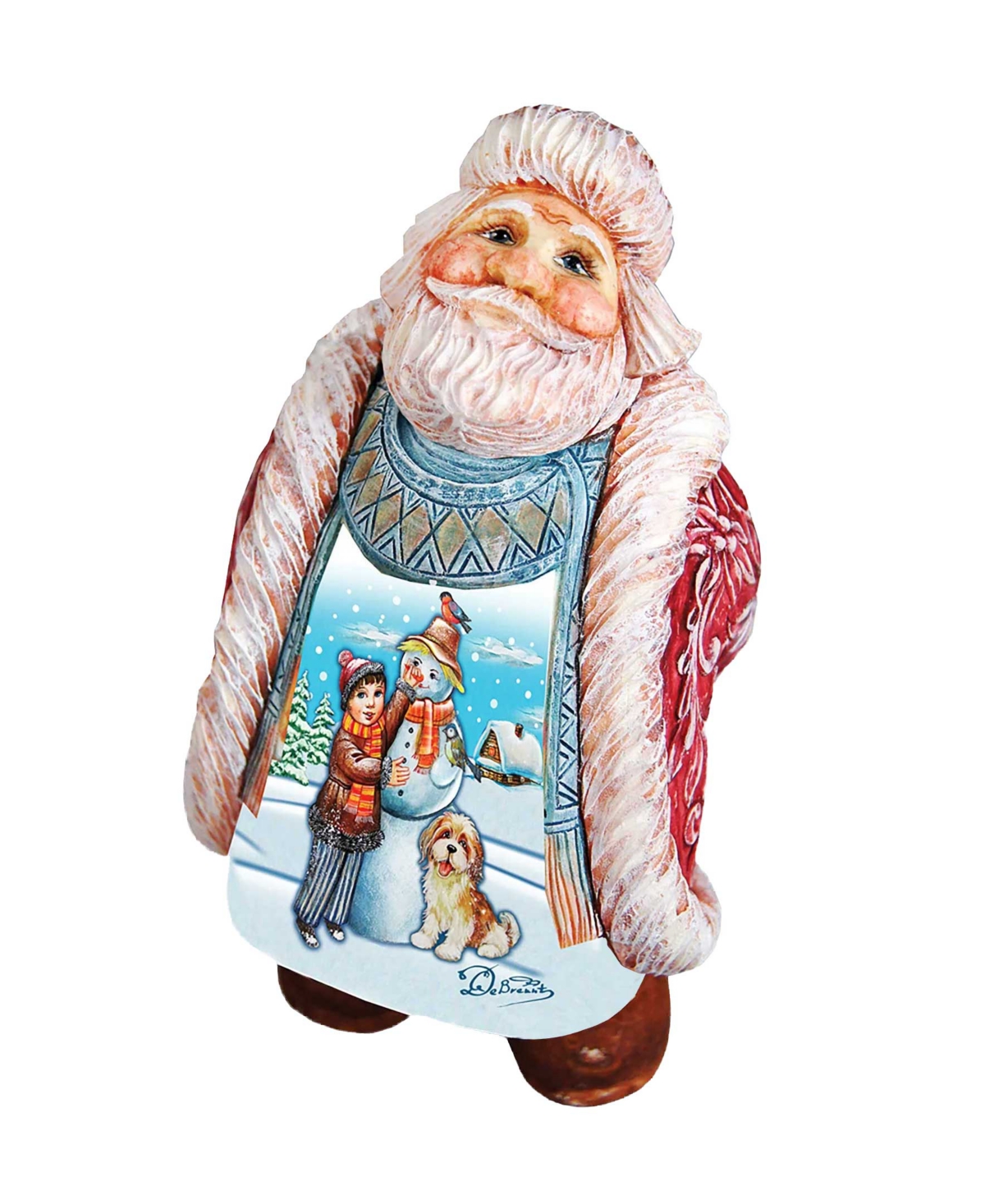 Click here for G.DeBrekht Scenic Santa with Child and Dog Making... prices