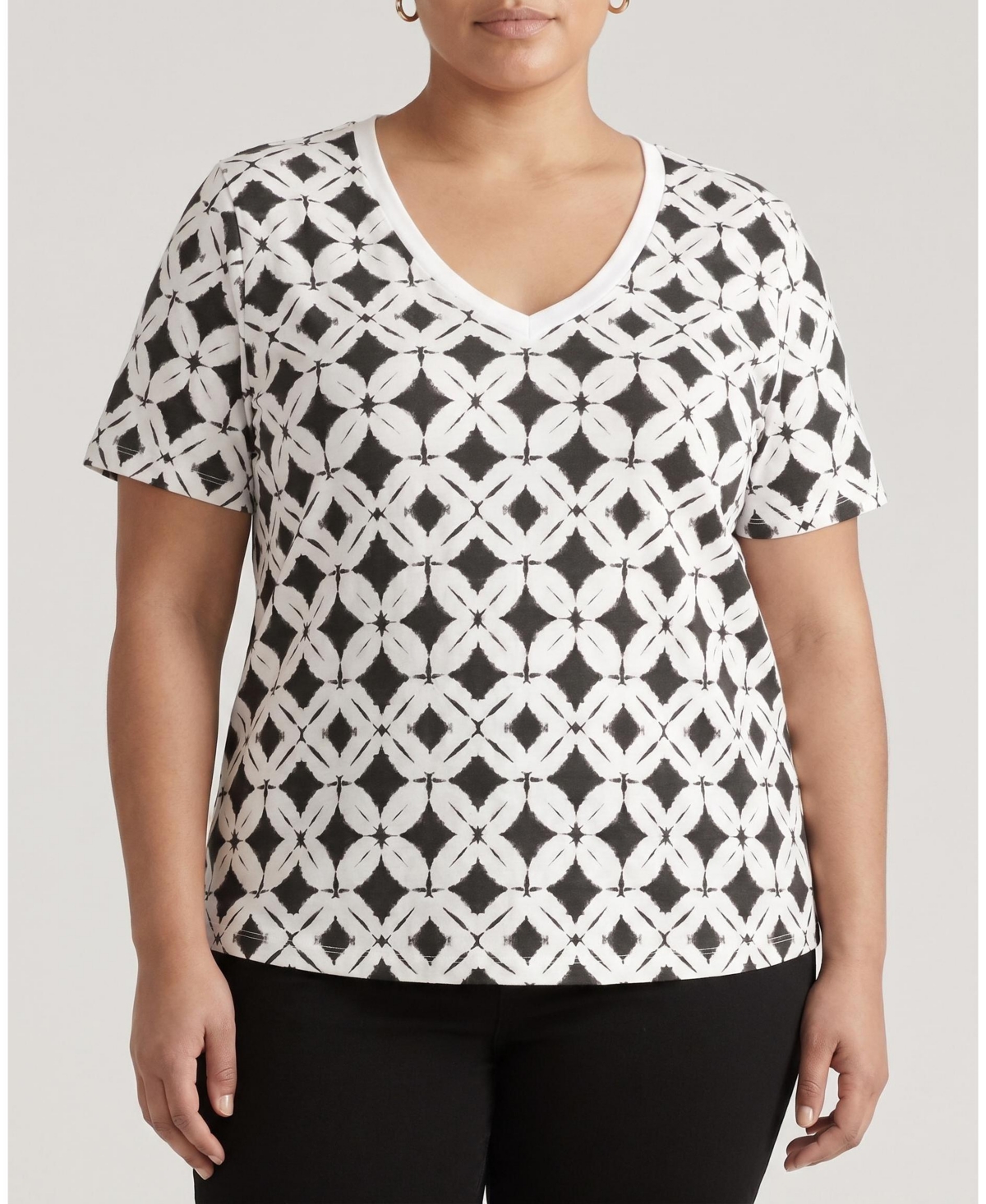 Click here for Universal Standard Womens Plus Size V Rex Tops - E... prices