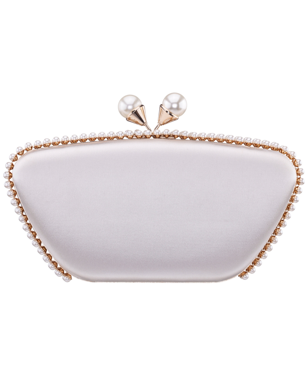 Click here for Nina Imitation Pearl Trim Minaudiere Small Clutch... prices