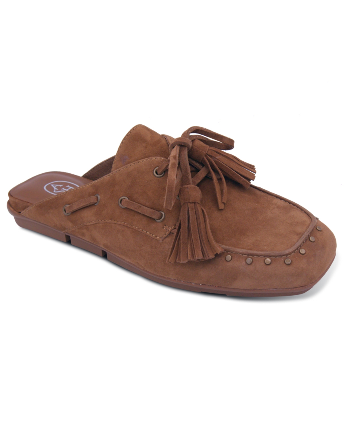 Click here for Ash Womens Bavaria Stud Slip-On Mules - Chestnut C... prices