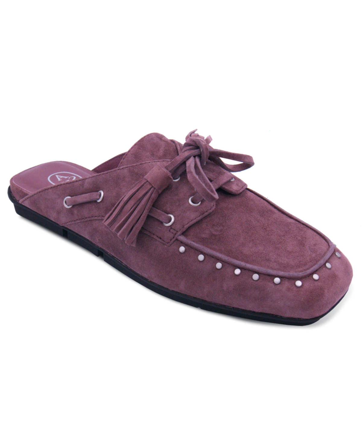 Click here for Ash Womens Bavaria Stud Slip-On Mules - Rose Brown... prices