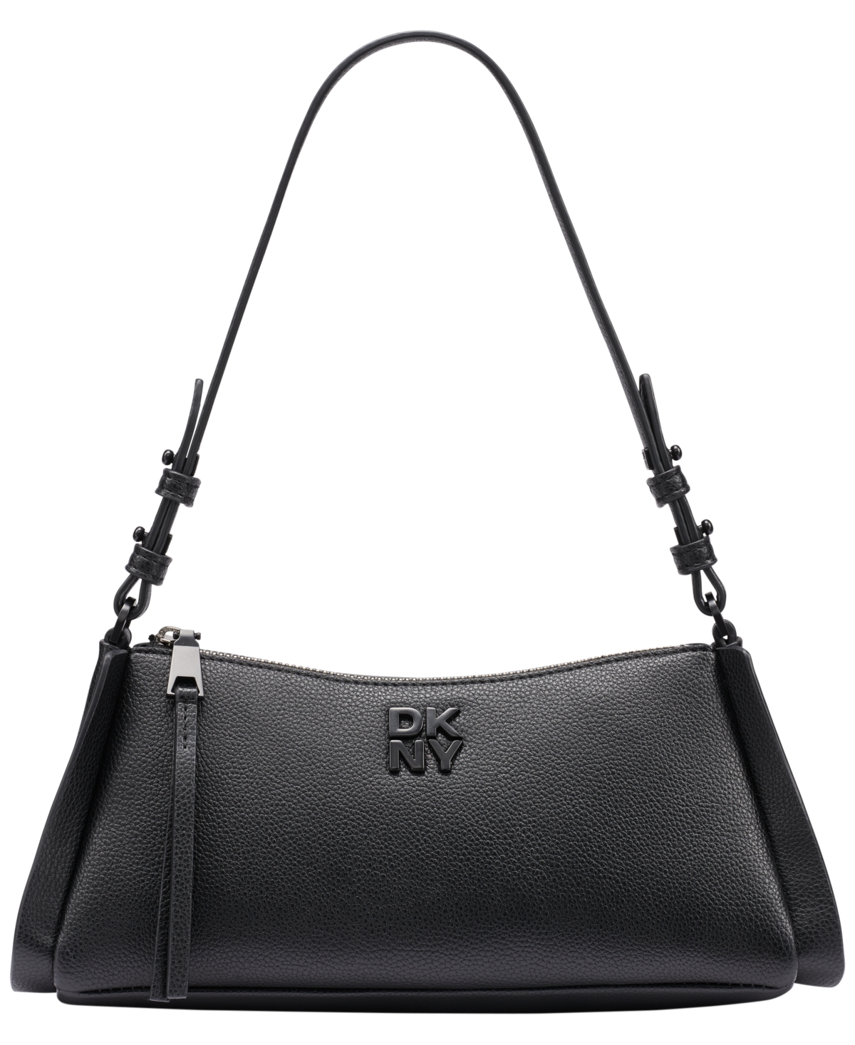 Click here for Dkny Josie Zip-Top Small Shoulder Handbag - Black/... prices