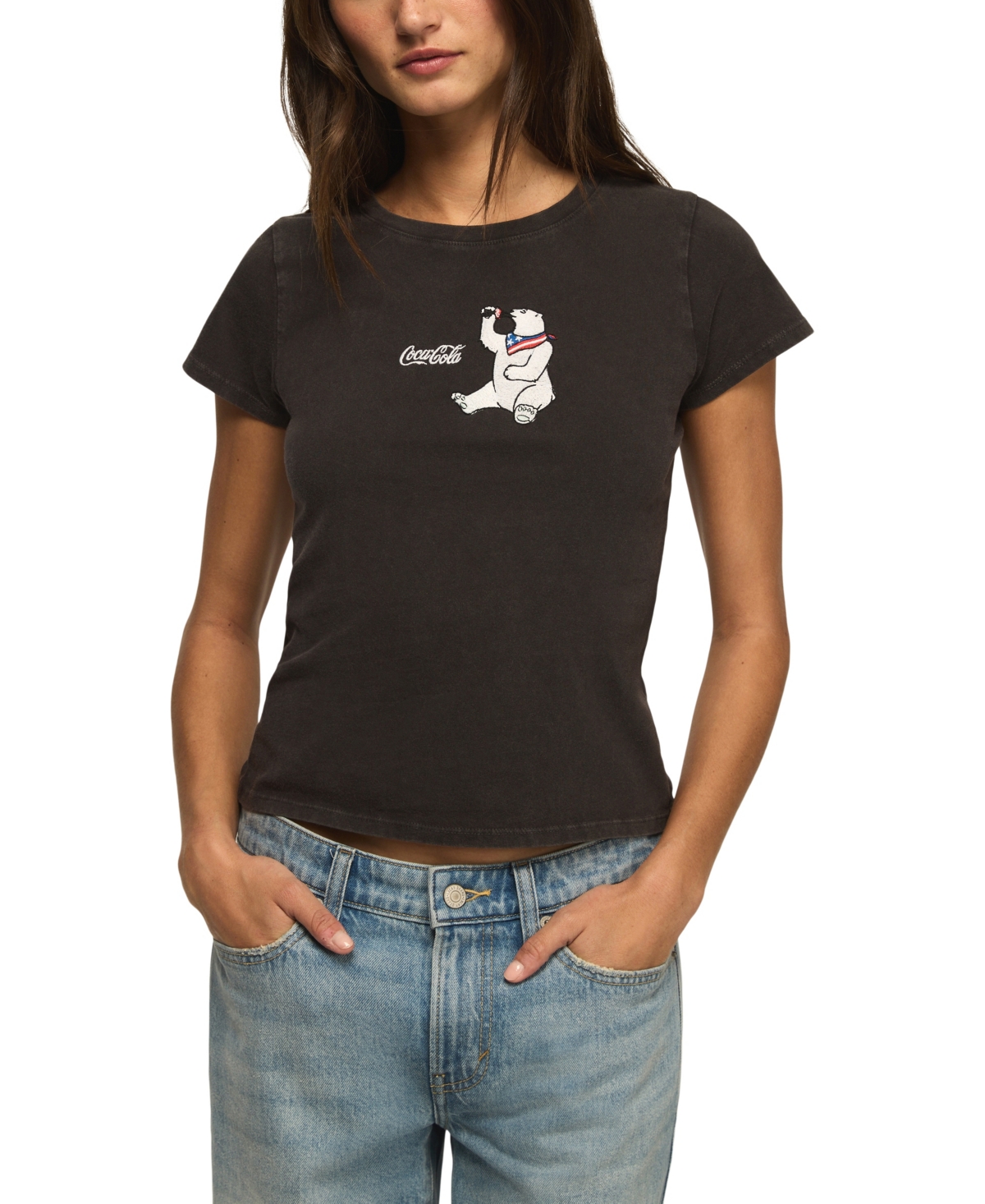 Click here for Lucky Brand Womens Coca Cola Bear Baby Crewneck T-... prices