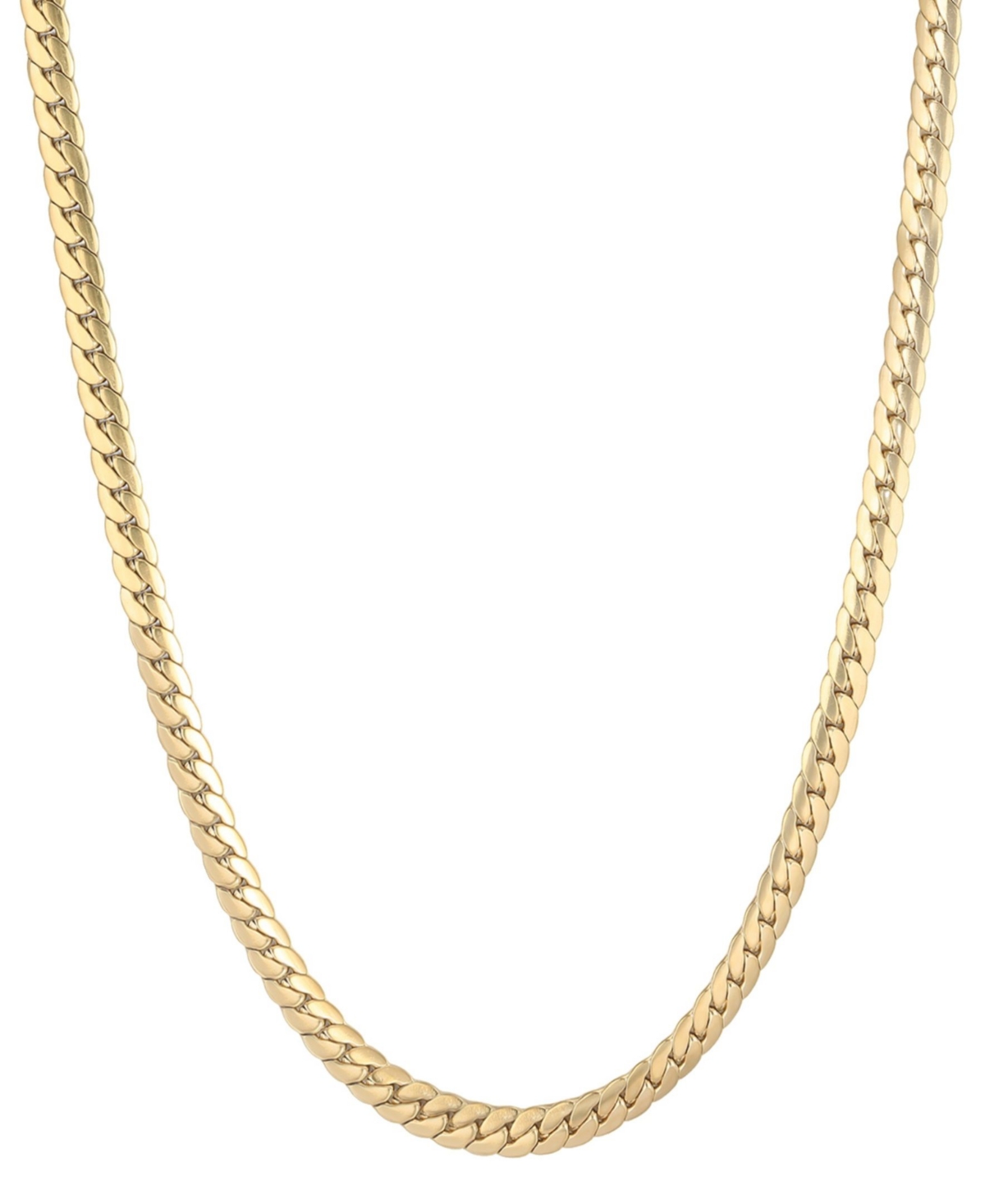 Click here for Adornia Tarnish Resistant Gold Flat Curb Chain Nec... prices