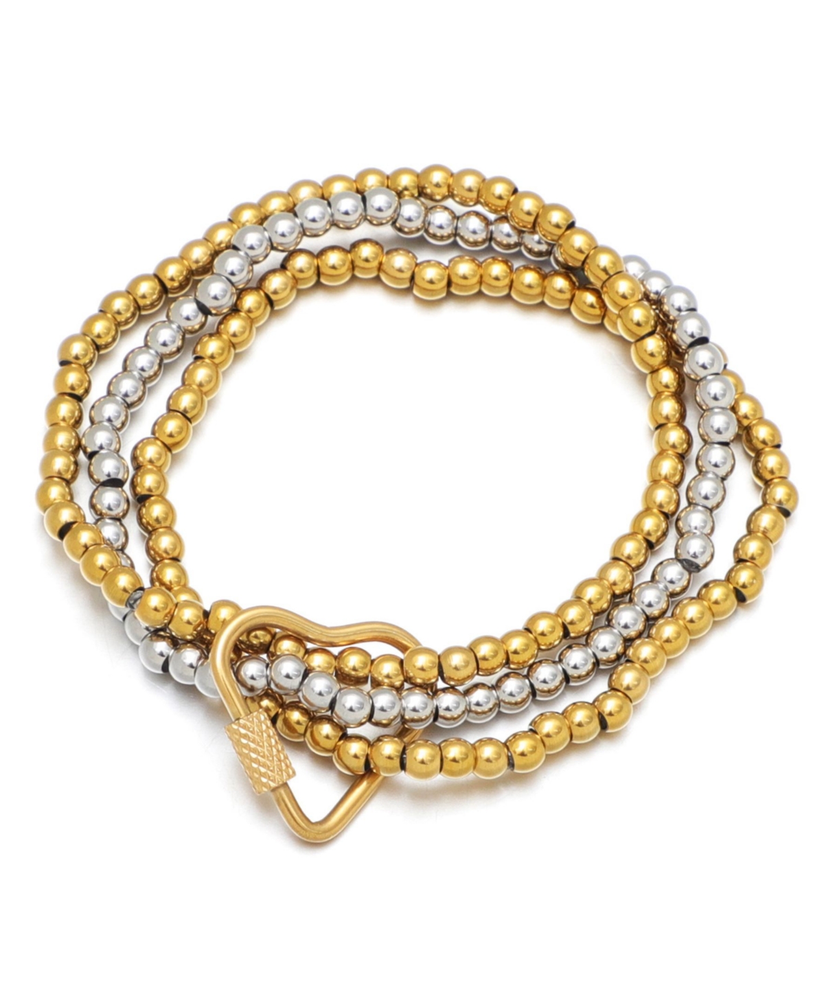 Click here for Adornia Tarnish Resistant Gold and Silver Bead Bra... prices