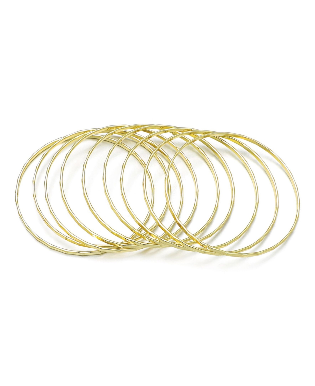 Click here for Adornia Gold-Plated 9-Piece Thin Bangle Bracelet S... prices