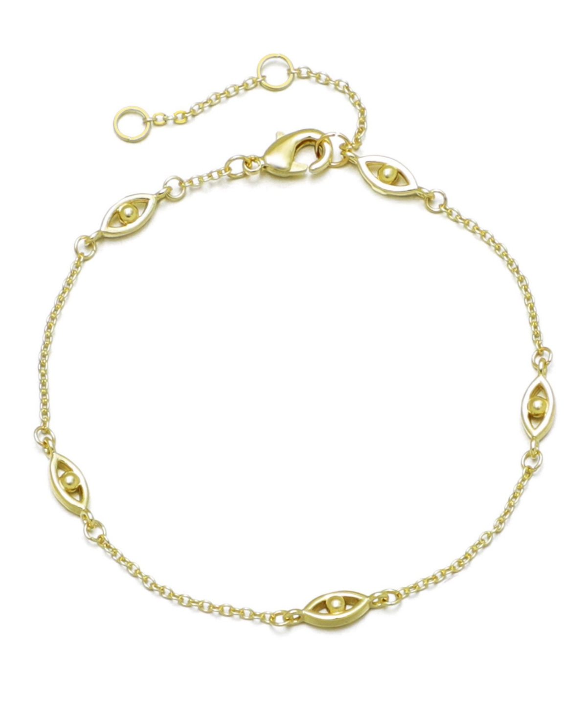 Click here for Adornia Gold Evil Eye Station Bracelet - Gold prices