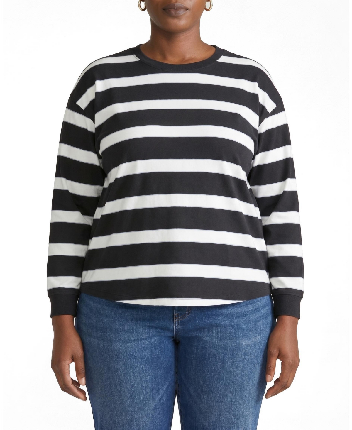 Click here for Universal Standard Plus Size Long Sleeve Relaxed T... prices