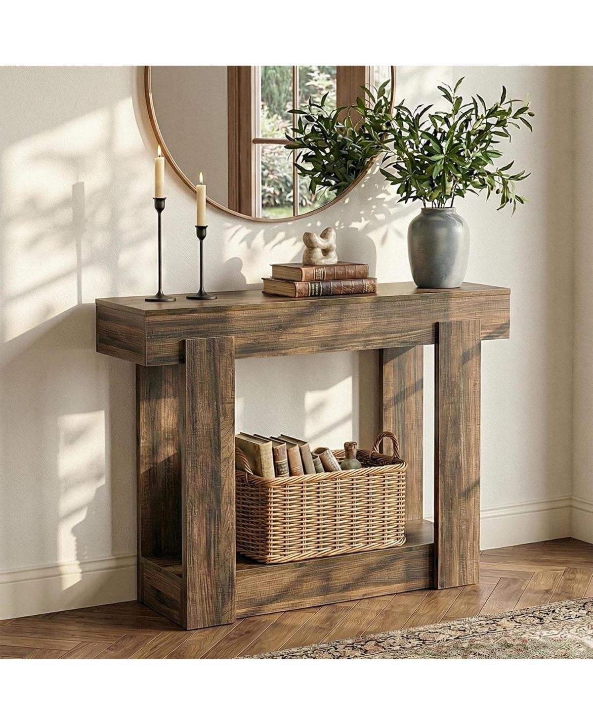 Click here for Tribesigns 41.34 Console Table with Storage Shelf... prices