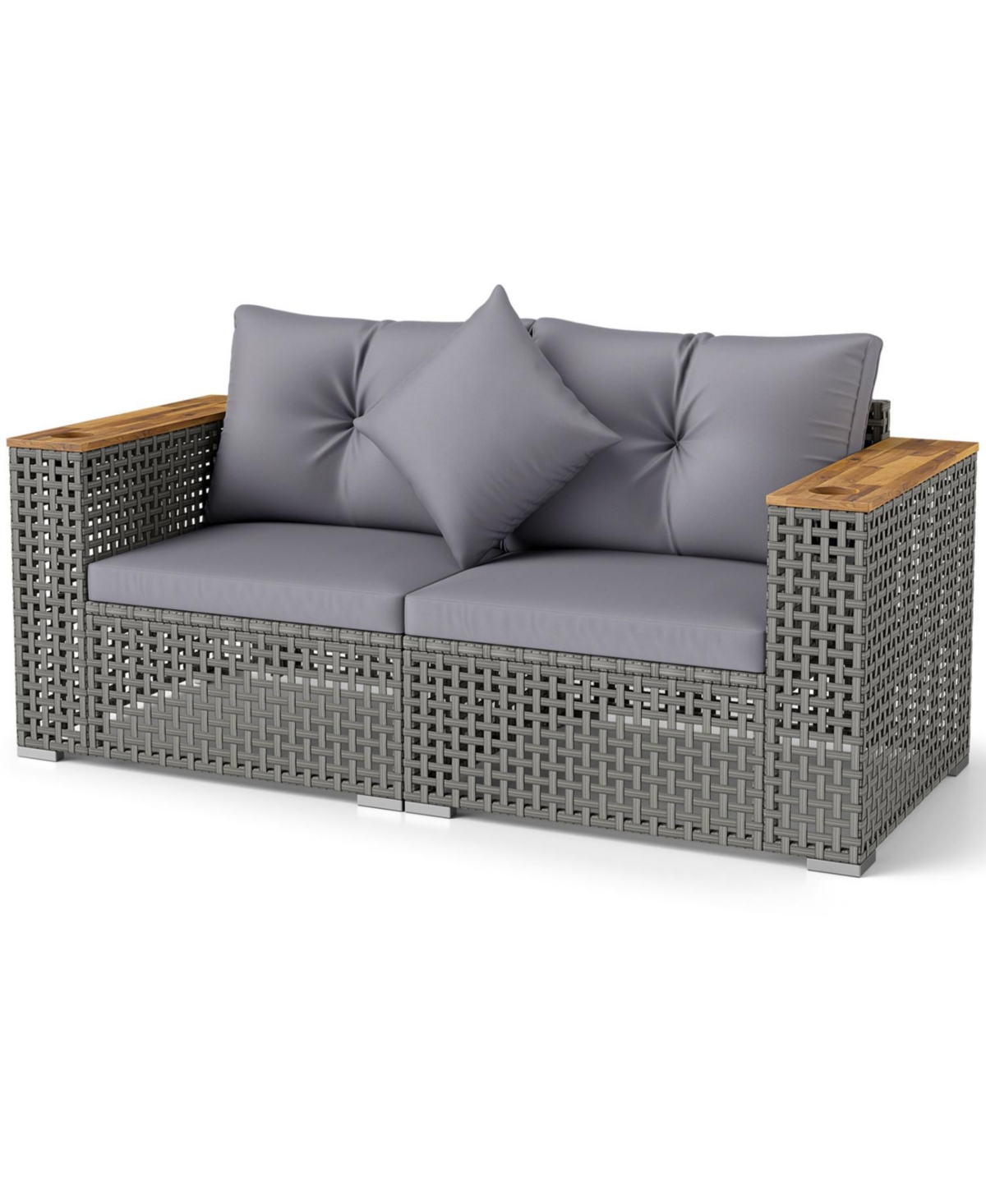 Click here for Slickblue Outdoor Corner Sofa Set 2-Piece with Plu... prices