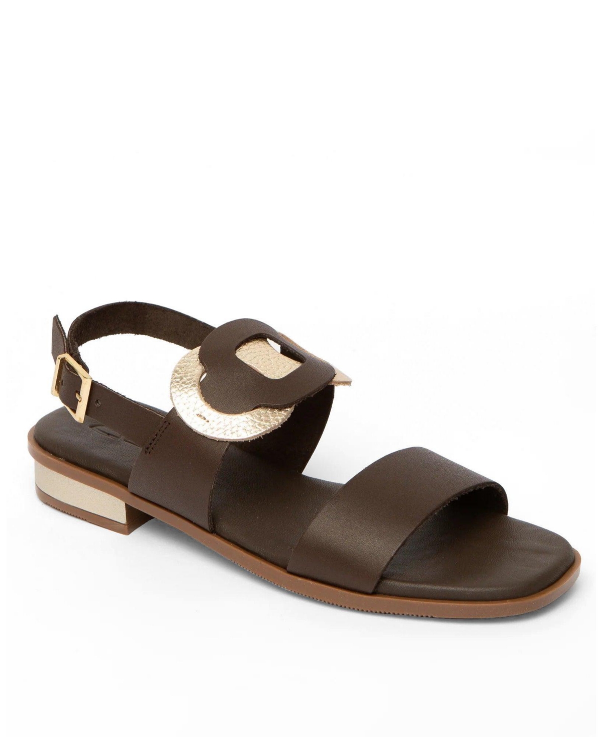 Click here for Menina Step Womens Cala Flat Sandal - Chocolate prices