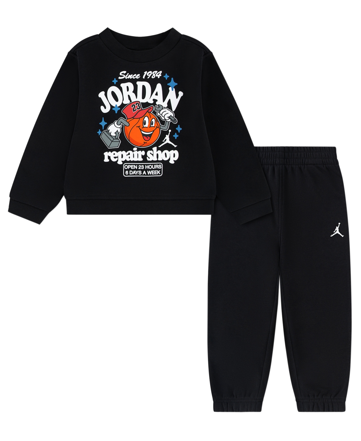 Click here for Jordan Boys Toddler 2T-4T Striped Fleece Long-Slee... prices