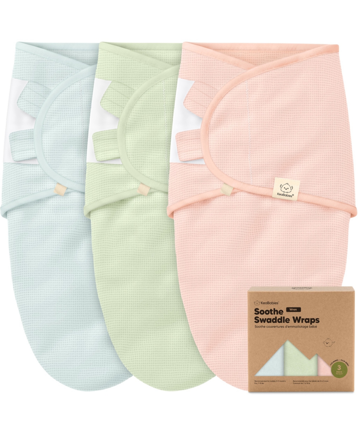 Click here for KeaBabies 3pk Soothe Wren Swaddle Sleep Sacks  New... prices