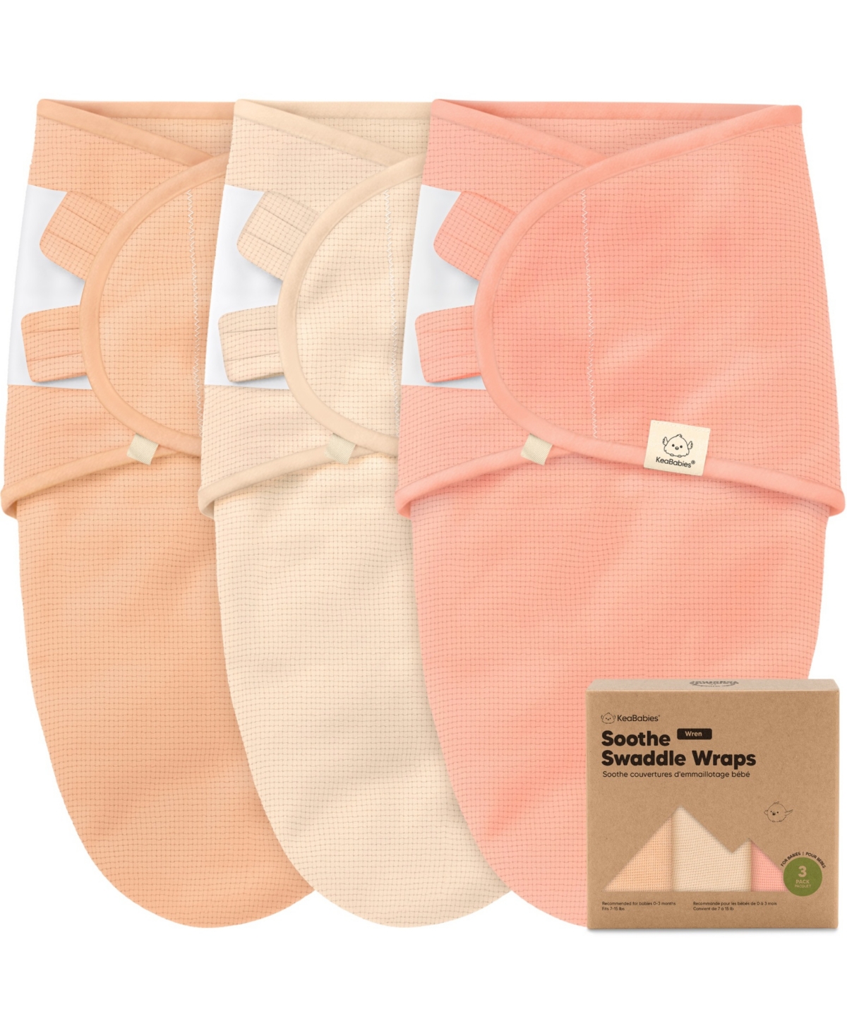 Click here for KeaBabies 3pk Soothe Wren Swaddle Sleep Sacks  New... prices