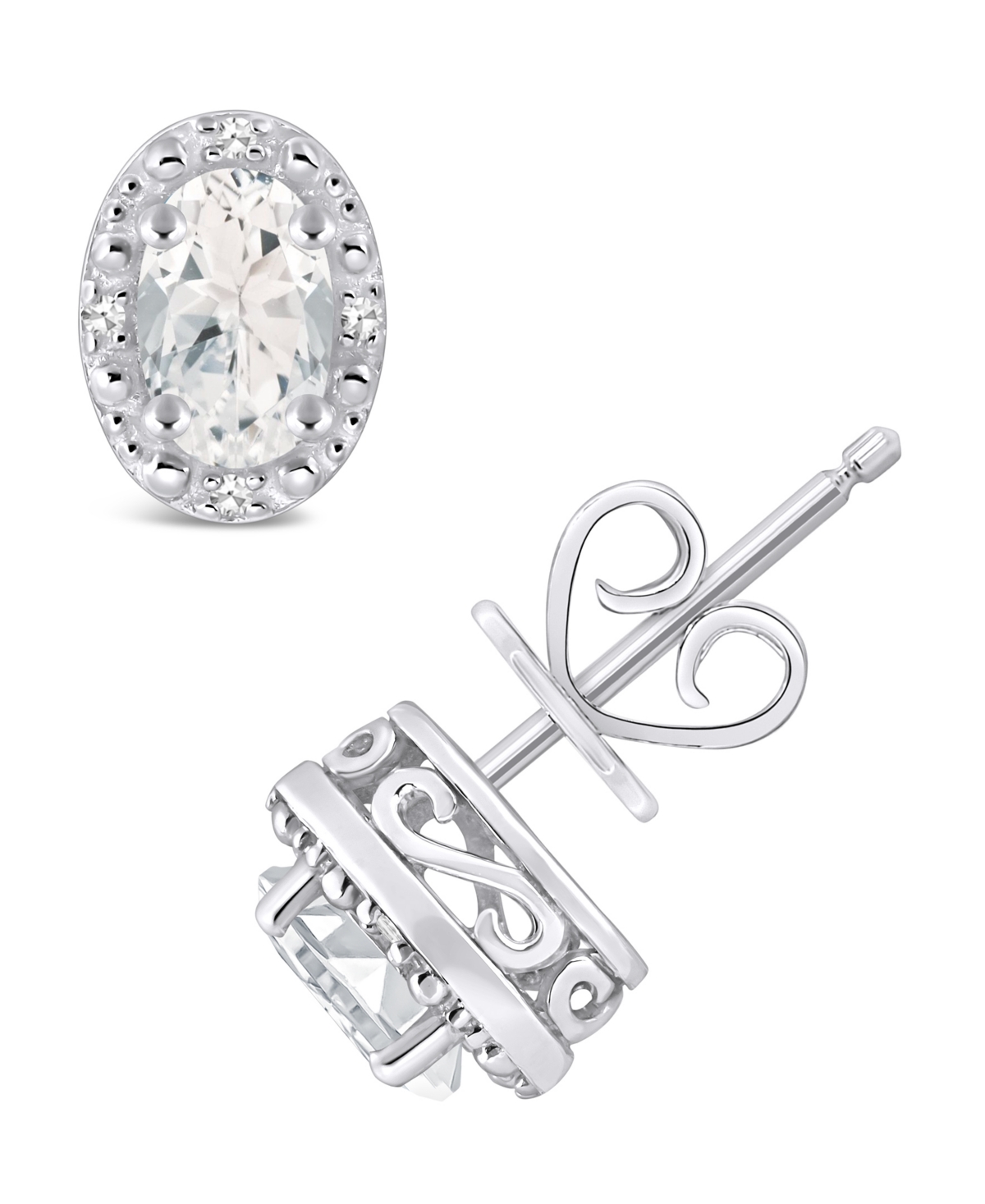 Click here for White Topaz (1-1/8 ct. t.w.) and Diamond Accent St... prices