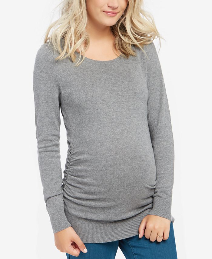 Motherhood Maternity Ruched Sweater - Macy's