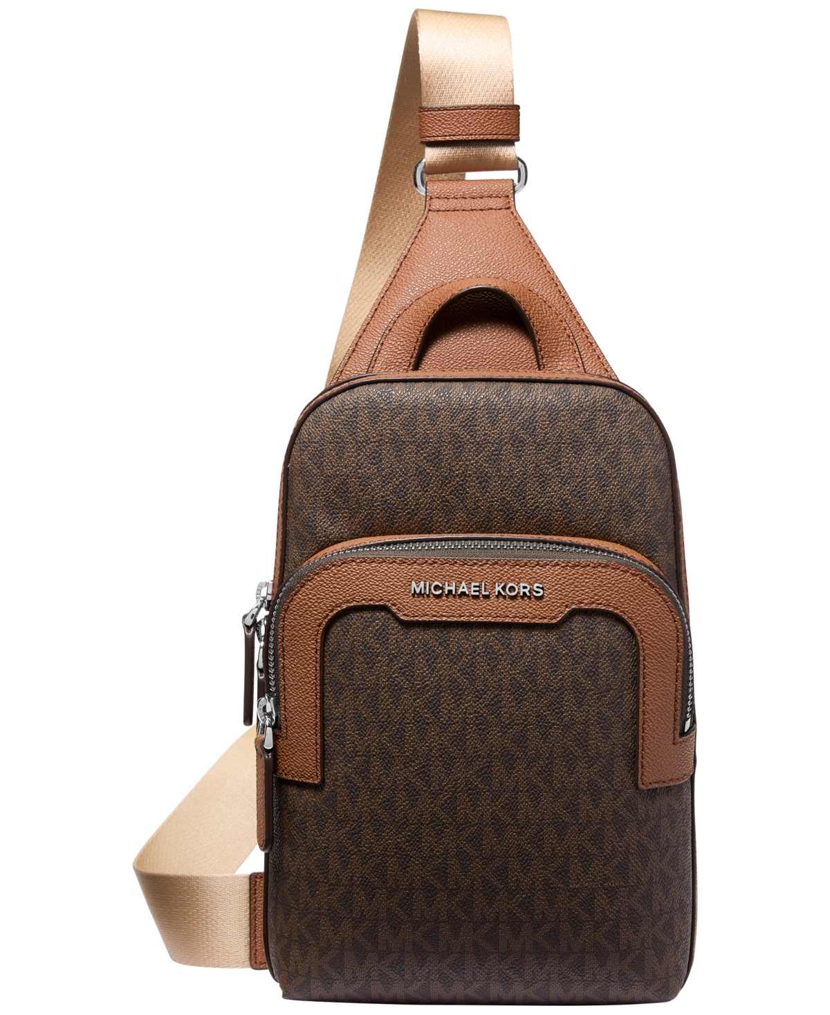 Click here for Michael Kors Mens Hudson Signature Logo Sling Bag... prices