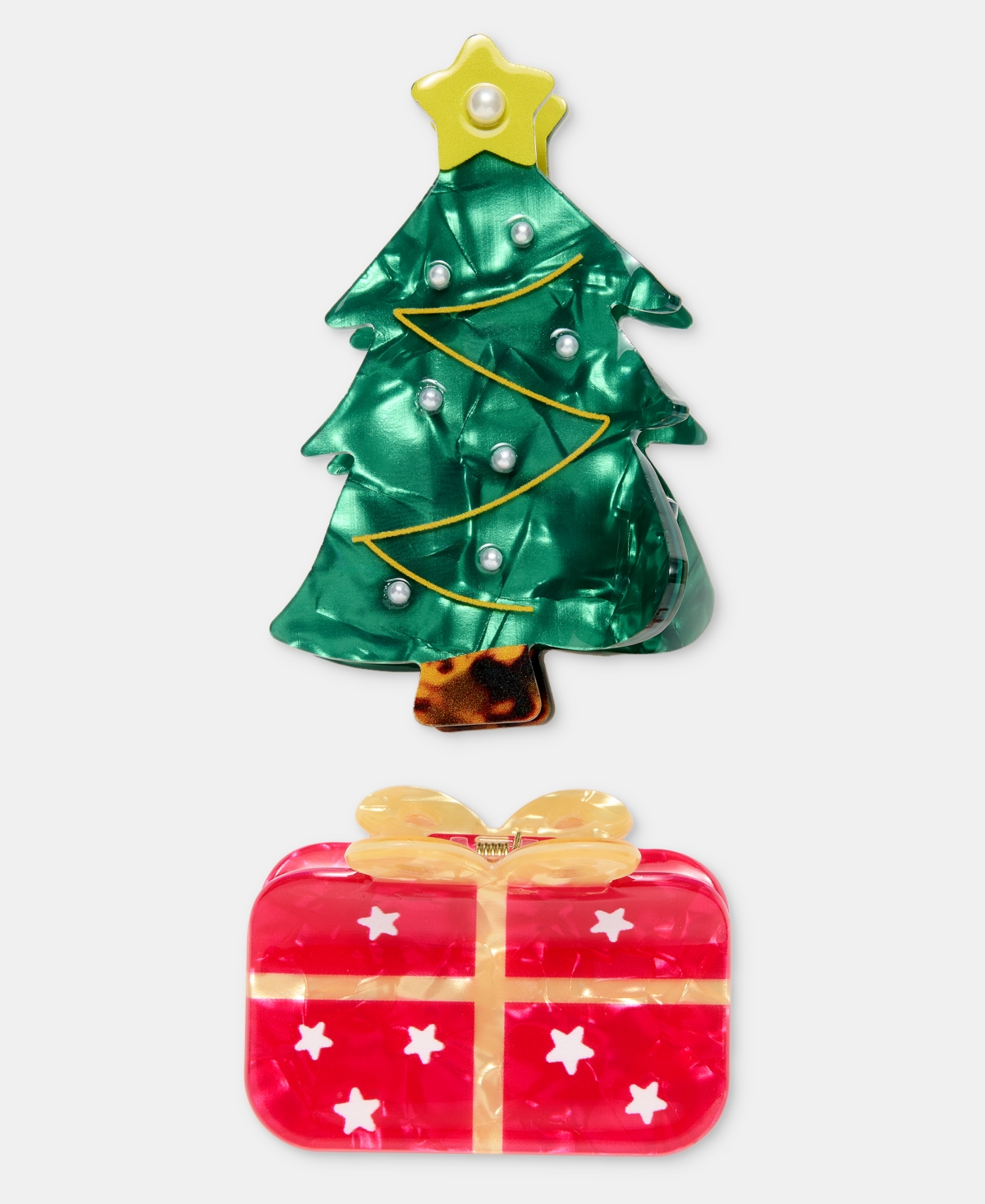 Click here for Holiday Lane Holiday Claw Hair Clips  Set of Two... prices
