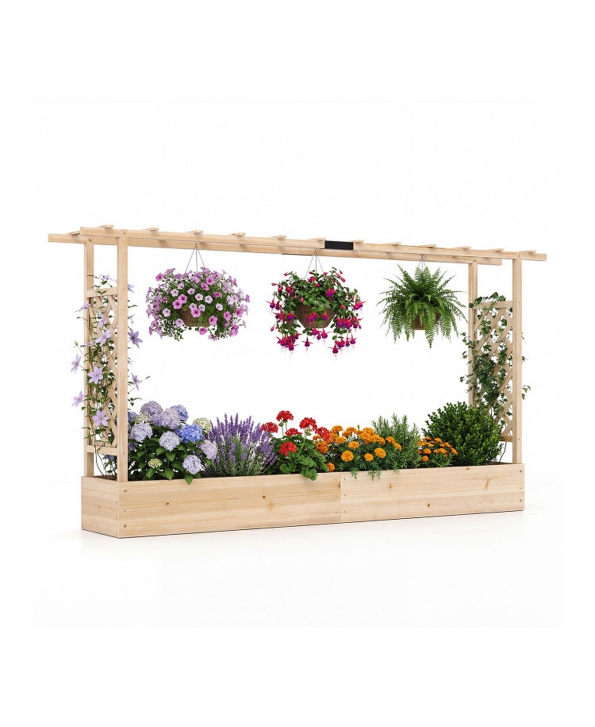 Click here for Gouun 87 in Tall Solid Wood Raised Garden Bed with... prices