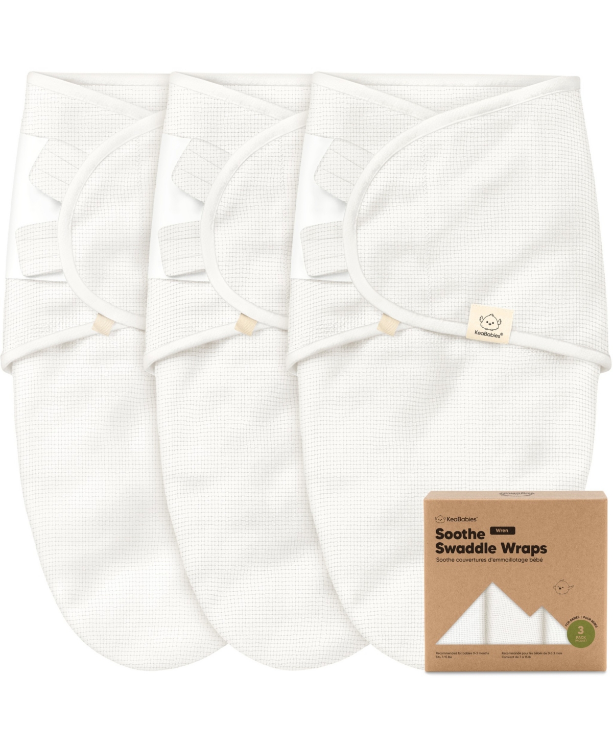 Click here for KeaBabies 3pk Soothe Wren Swaddle Sleep Sacks  New... prices