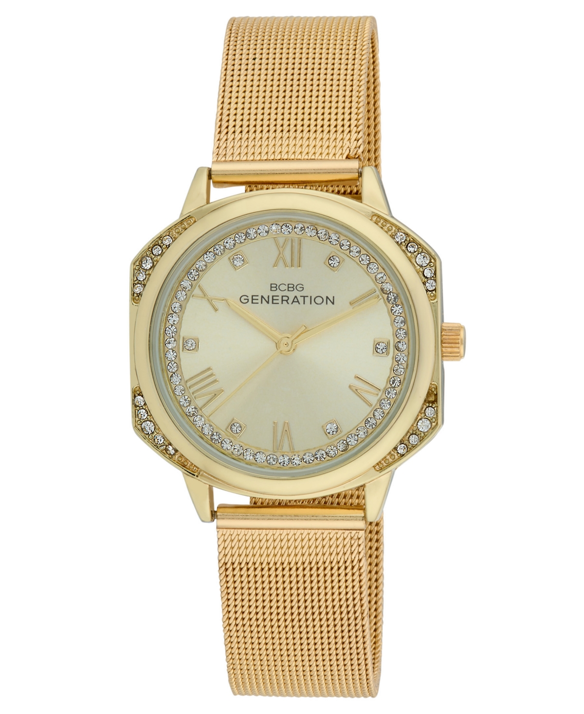 Click here for BCBGeneration Womens Quartz Octagonal Mesh Bracele... prices