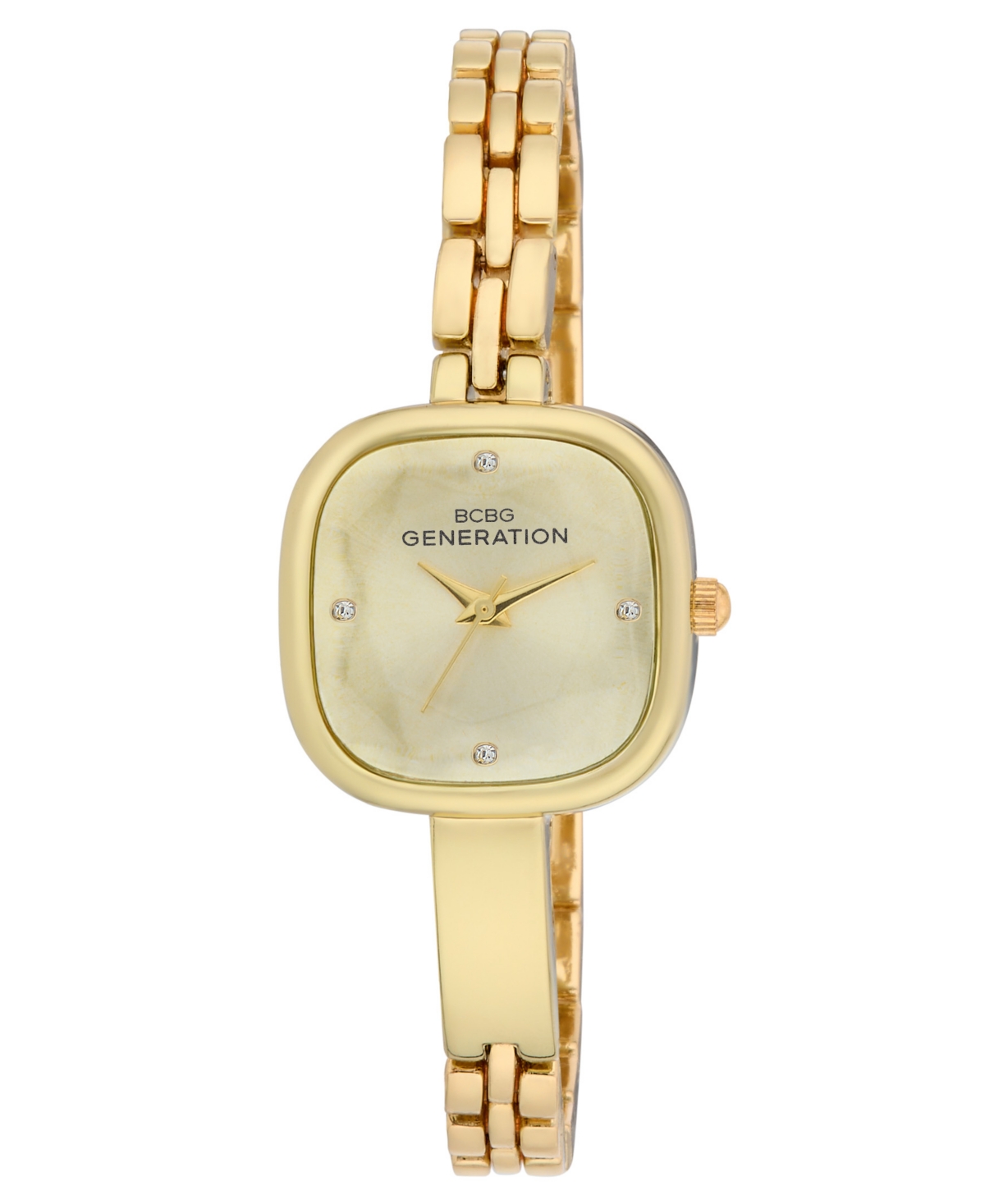 Click here for BCBGeneration Womens Quartz Square Case Half Bangl... prices