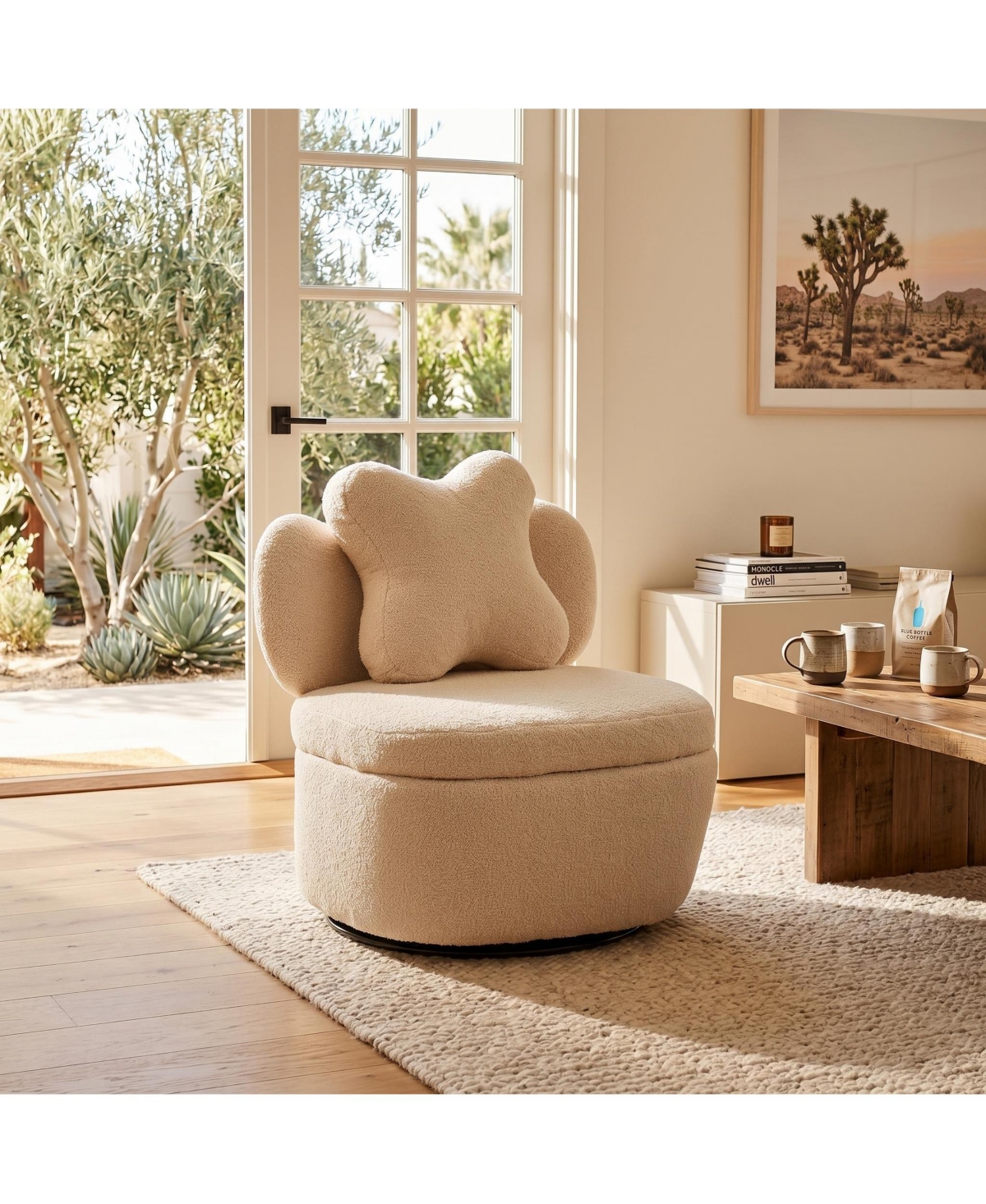 Click here for homfan Soft Toy Bear Accent Chair  Soft Boucle Clo... prices