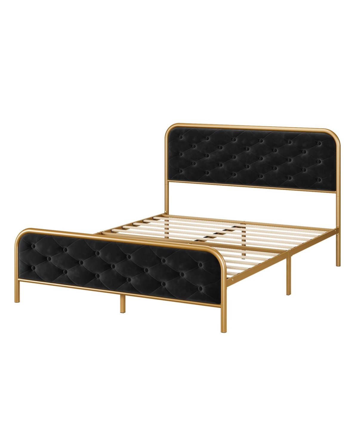 Click here for homfan Soft Upholstered Bed Frame with Headboard a... prices