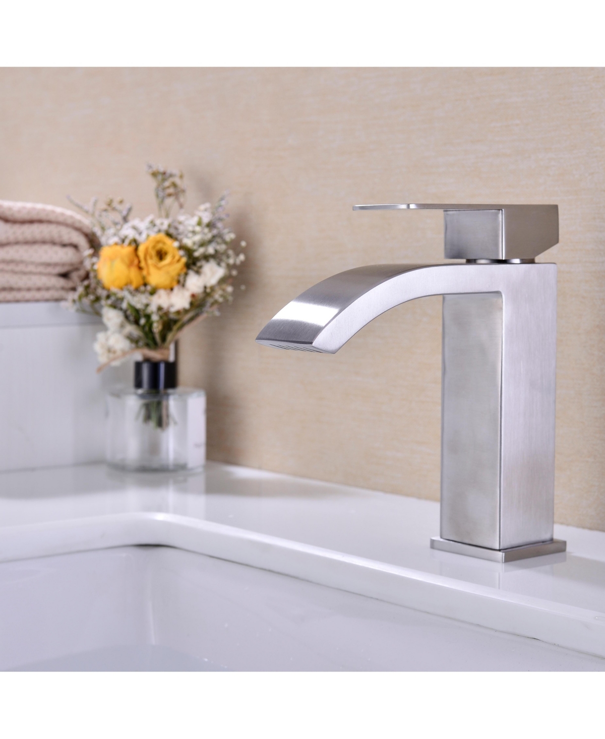 Click here for Phying Waterfall Spout Bathroom Sink Single Handle... prices