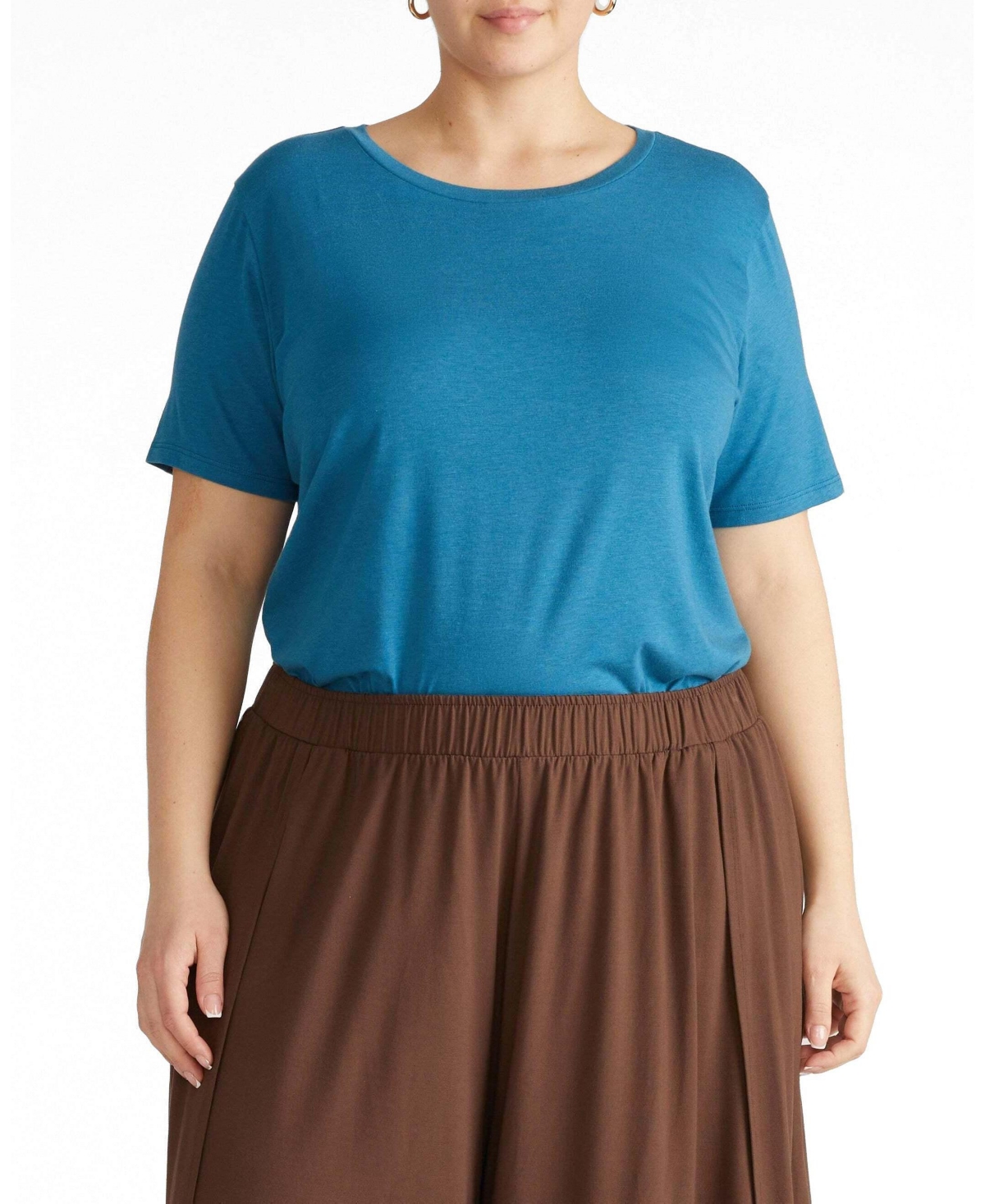 Click here for Universal Standard Womens Plus Size Tee Rex - Ink... prices