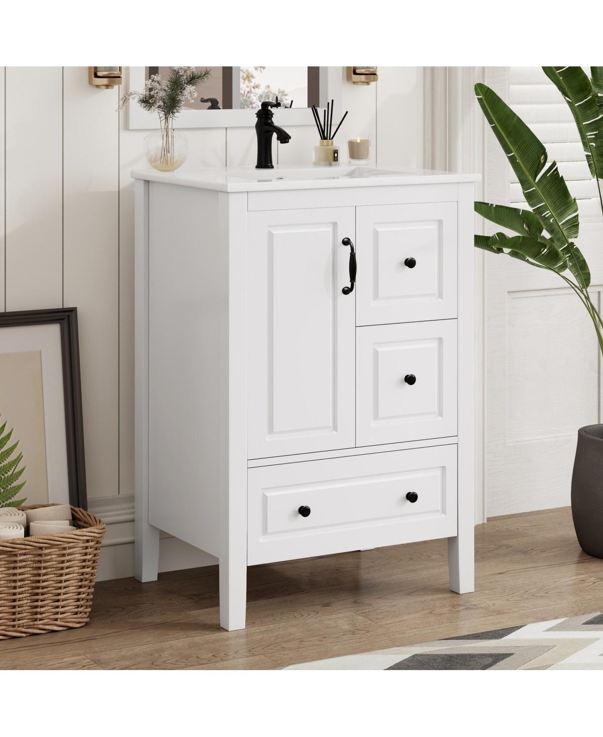 Click here for Thirtypeachy 24 Vintage Freestanding Vanity With C... prices