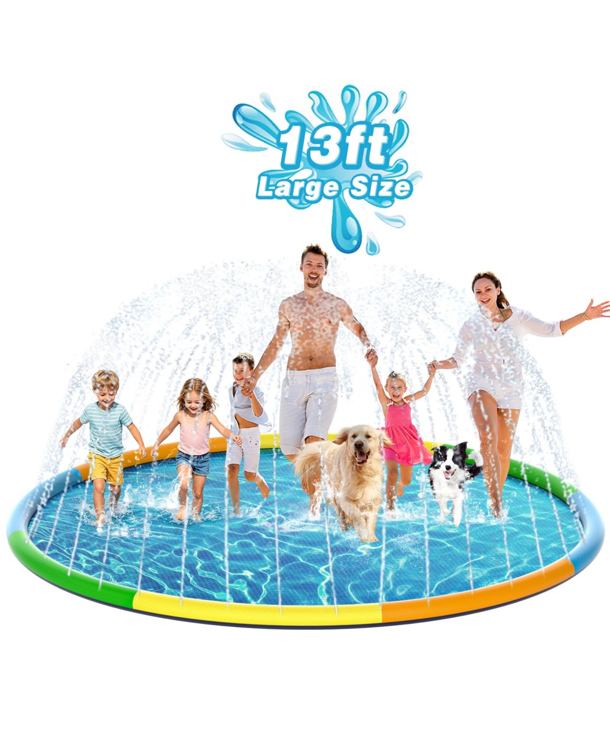 Click here for Aofar Splash Pad Sprinkler Water Play Mat Dogs Kid... prices
