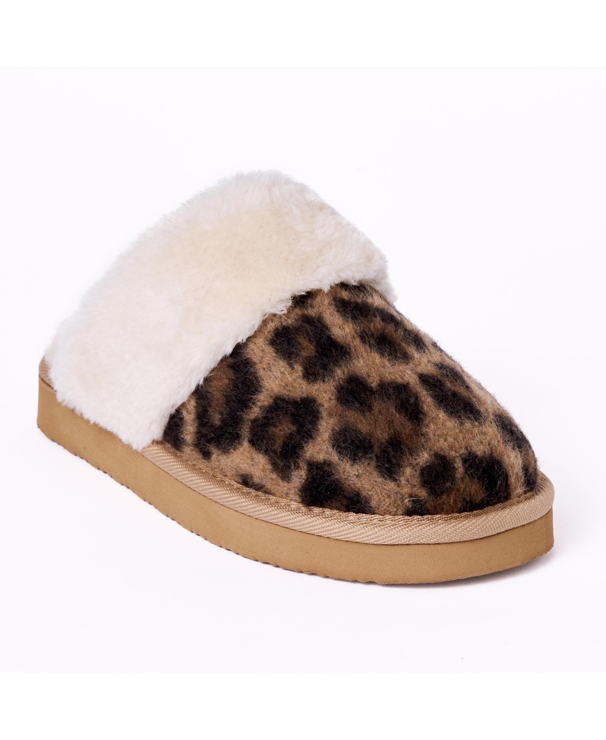 Click here for Minnetonka Womens Chesney Patterned Faux Fur Slipp... prices