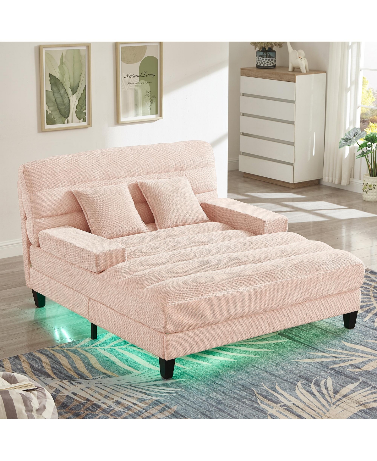 Click here for Rainsken Oversized Chaise Lounge Sofa  57.1 Chenil... prices