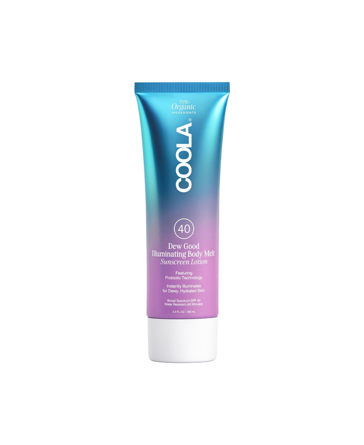 Coola Dew Good Illuminating Body Melt Sunscreen Lotion Spf 40  3.4 oz.