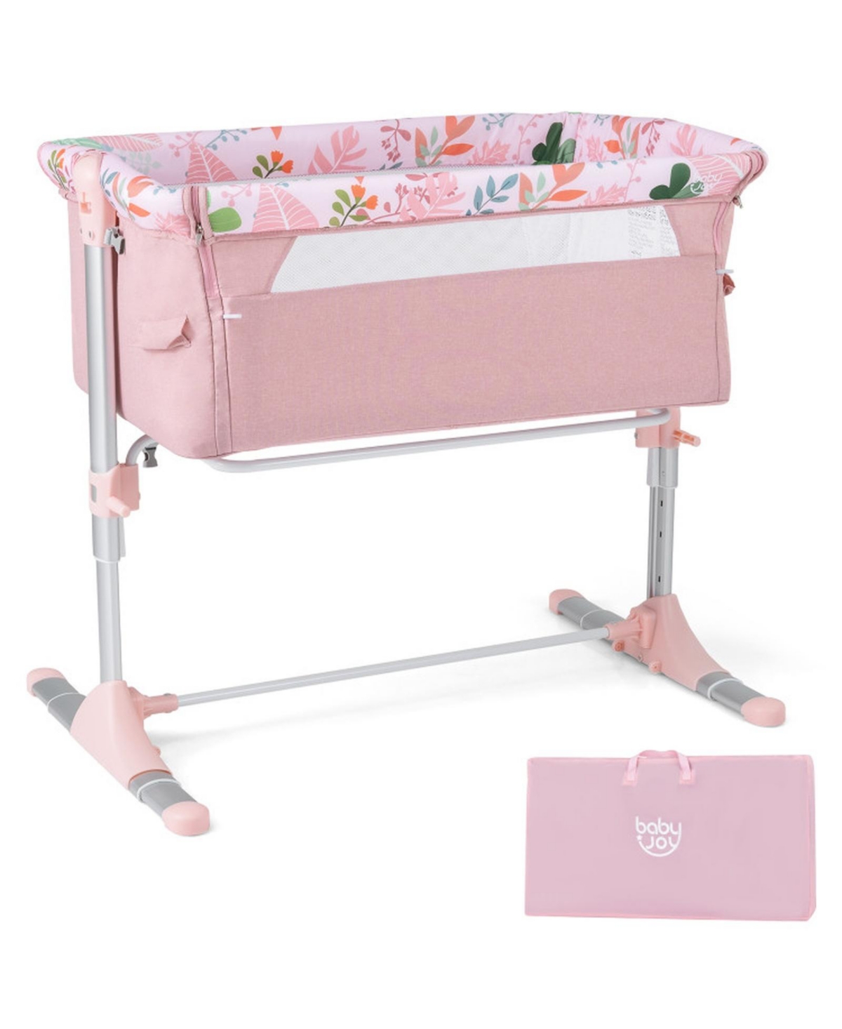 Click here for Gouun Baby Folding Bedside Bassinet Sleeper with 4... prices