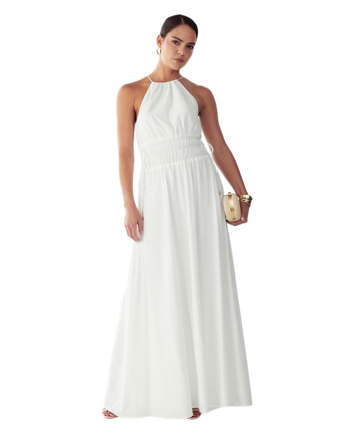 Click here for St Mrlo Womens Elias Maxi Dress - White prices