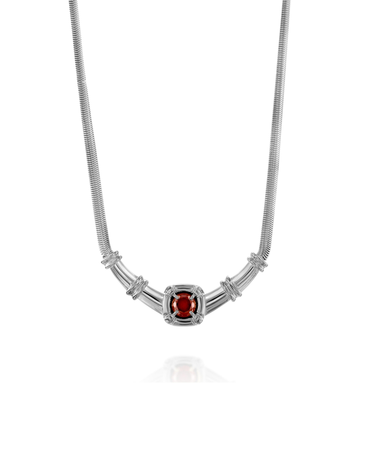 Click here for Sereia Official Odette Necklace Garnet Stone - Gol... prices