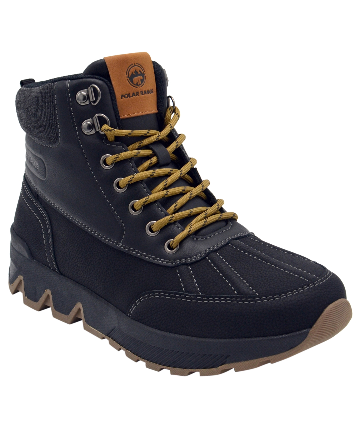 Click here for Polar Range Mens Roxton Lace-Up Boots - Black prices