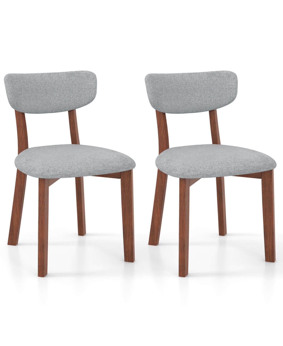 Click here for Costway Upholstered Dining Chairs with Solid Rubbe... prices